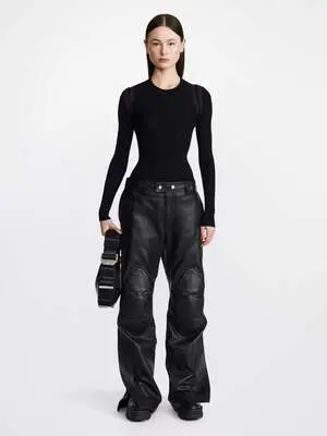 DION LEE Harness Detail Long Sleeve T-shirt