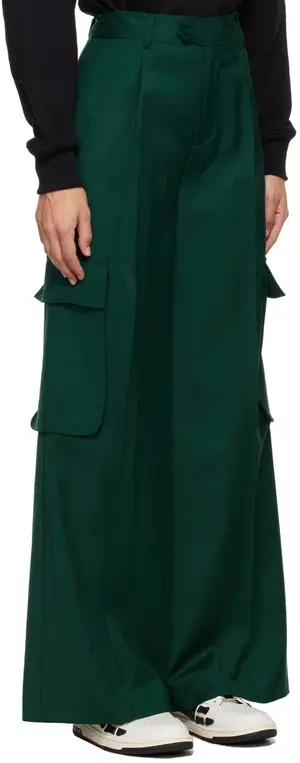 Amiri Pleated Wide-leg Cargo Pants