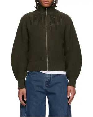 Jacquemus Zip-up Knitted Cardigan