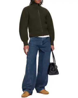 Jacquemus Zip-up Knitted Cardigan