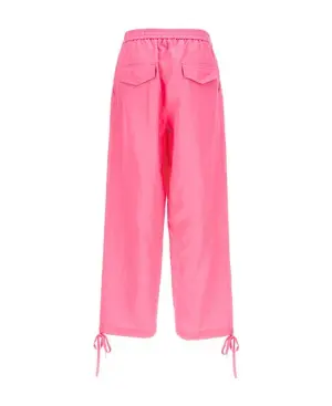 MSGM Elasticated-ankles Wide-leg Trousers