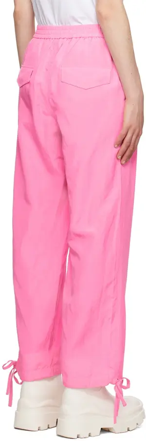 MSGM Elasticated-ankles Wide-leg Trousers