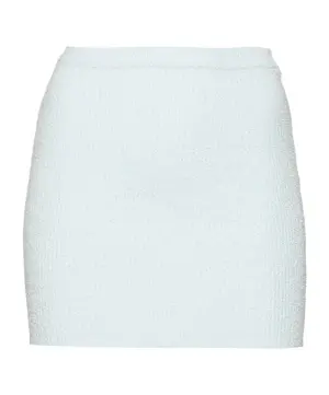 Wardrobe.NYC High Waist Mini Skirt - White