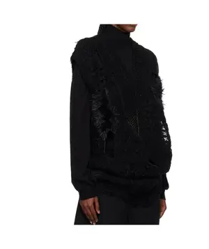 Junya Watanabe Patchwork V-neck Sweater Vest