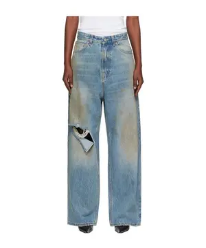 Vetements Distressed Baggy Jeans