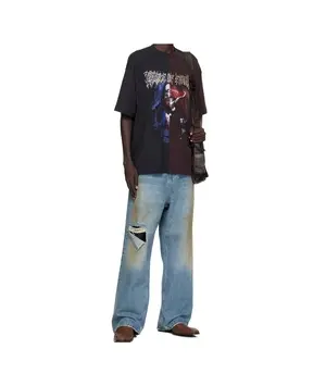 Vetements Distressed Baggy Jeans