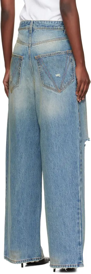 Vetements Distressed Baggy Jeans