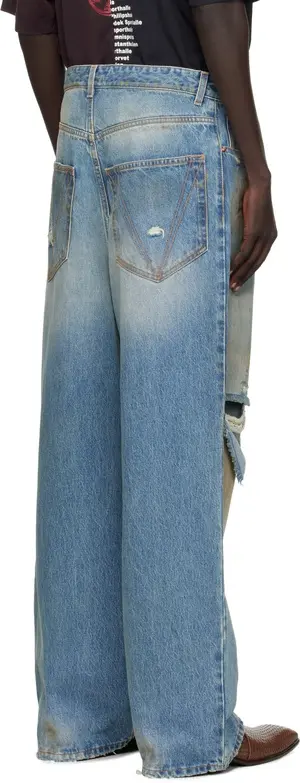Vetements Distressed Baggy Jeans