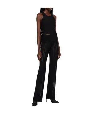DION LEE Snakeskin Semi-sheer Trousers