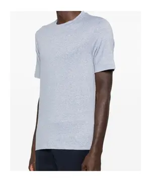 Brunello Cucinelli Straight Hem Cotton T-shirt - Gray