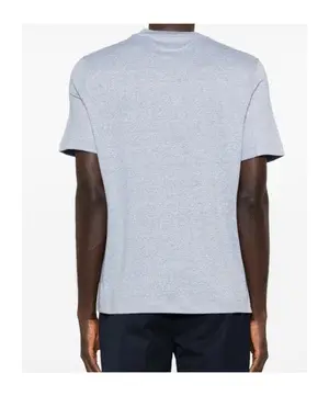 Brunello Cucinelli Straight Hem Cotton T-shirt - Gray