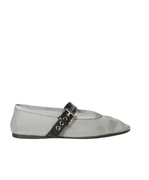 Miu Miu Mesh Fabric Ballerinas
