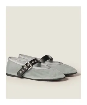 Miu Miu Mesh Fabric Ballerinas