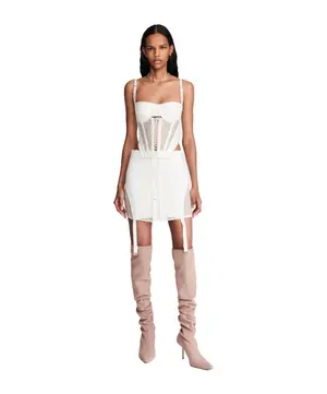 DION LEE Corset-style Lace-up Skirt