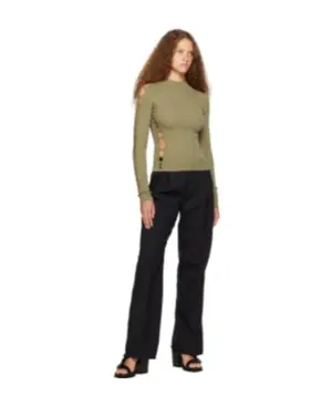 DION LEE Belted Tailored Trousers