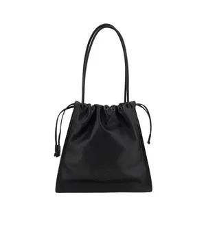 COCCINELLE Logo Embossed Drawstring Tote Bag