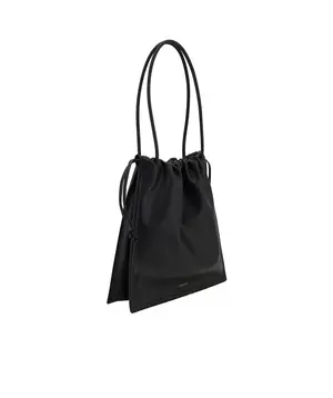 COCCINELLE Logo Embossed Drawstring Tote Bag
