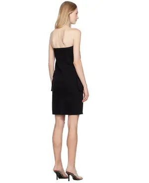 We11Done Cargo Denim Strapless Dress