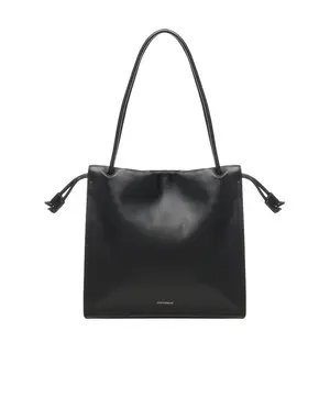 COCCINELLE Logo Embossed Drawstring Tote Bag