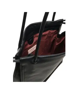 COCCINELLE Logo Embossed Drawstring Tote Bag
