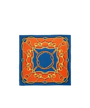 Gucci Reversible Printed Silk Twill Carre - Multicolor