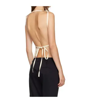 RÓHE Backless Lace-up Vest