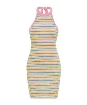 Amiri Striped Halterneck Mini Dress - Multicolor