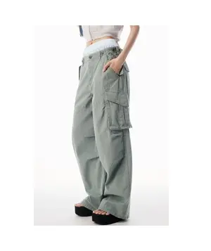 Alexander Wang Layered Waistband Cargo Pants - No