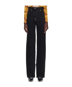 PUSHBUTTON Back Panty Jeans - Black