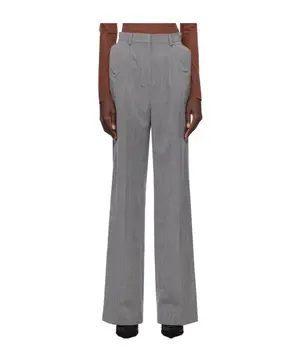 PUSHBUTTON Shoulder Puff Casual Pants - Grey