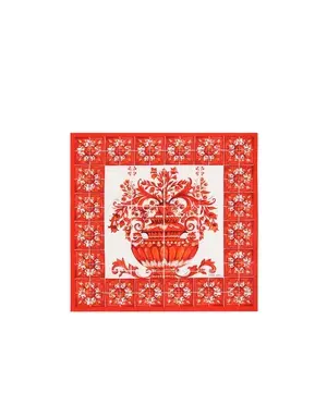Dolce & Gabbana Dolce Gabbana Floral Printed Scarf - Multicolor