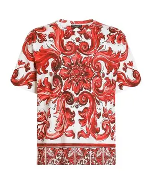 Dolce & Gabbana Dolce Gabbana Majolica Printed T-shirt