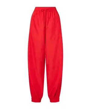 RÓHE Elastic Waist Casual Pants - Red