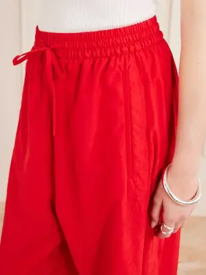 RÓHE Elasticated Drawstring Tapered Cotton Blend Pants