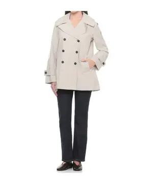 SAVE THE DUCK Double-breasted Trench Coat - Beige