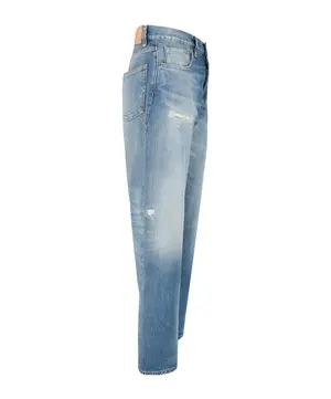 SUNFLOWER Belt Loop Jeans - Blue