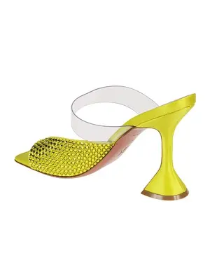 Amina Muaddi Square-headed High-heeled Sandals
