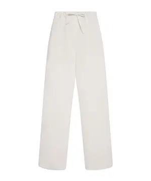 THE ROW Drawstring Casual Pants - White