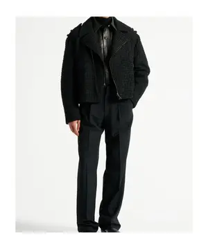 Balmain Tweed Biker Jacket