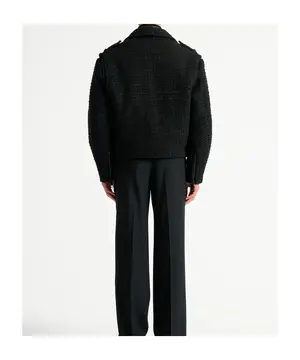 Balmain Tweed Biker Jacket
