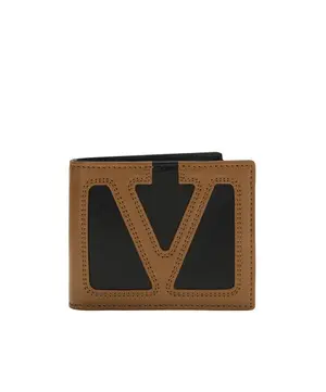Valentino Garavani Viva Superstar Vlogo Signature Wallet - Brown