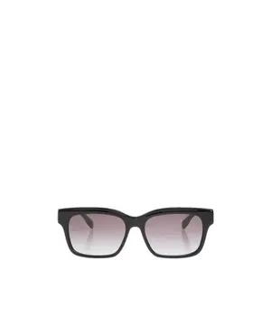 Tory Burch Rectangle Frame Sunglasses - Black