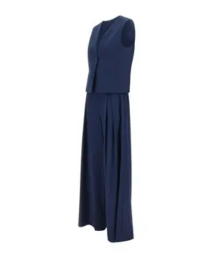 KAOS Sleeveless Vest And Palazzo Pants Suit