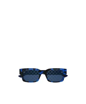 Gucci Rectangular Frame Sunglasses - Blue