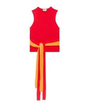 J.W.ANDERSON Tie-waist Knitted Tank Top - Red