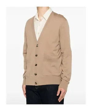 Dries Van Noten Long-sleeved V-neck Cardigan With Pockets