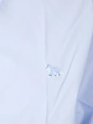 Maison Kitsuné Baby Fox Embroidered Poplin Shirt