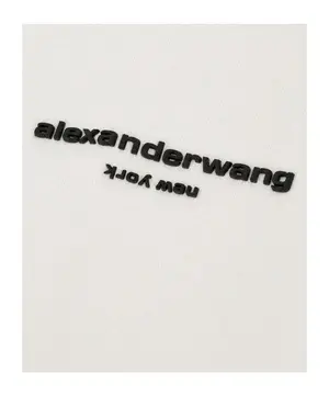 Alexander Wang Logo Long Sleeve T-shirt - White