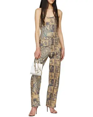 Miaou Newspaper Print Corset