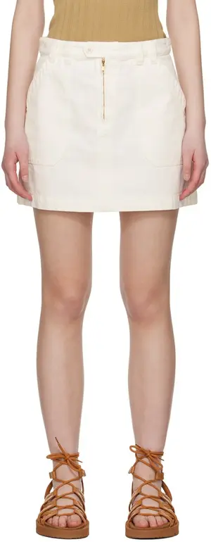 A.p.c. Sarah Denim Mini Skirt